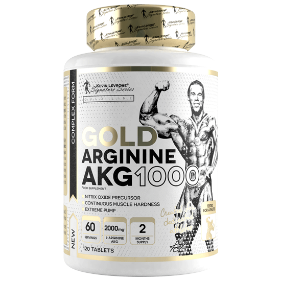 GOLD ARGININE AKG 1000 (120 TABLETS) BY KEVIN LEVRONE – HQ Nutrition PK